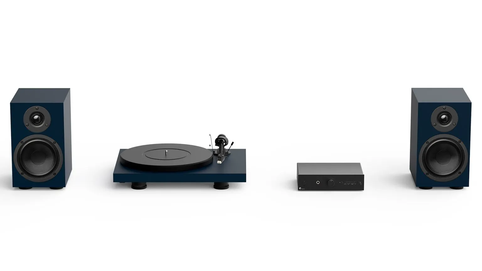 Colorful Audio System w/ Turntable, Amplifier & Speakers - Pro-Ject Audio